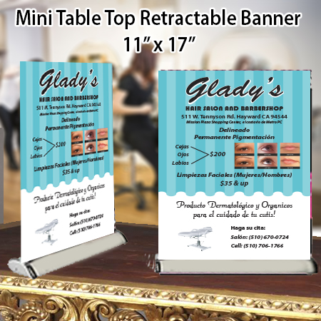 Table Top Banners (Mini Retractables) - PrintPalAtl